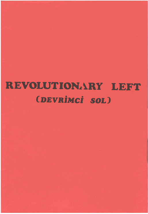 Revolutionary Left ( Devrimci Sol) – New Solution